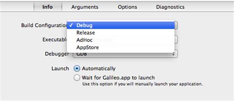 Iphone How To Choose Which Build Configuration Xcode 4 Will Use When