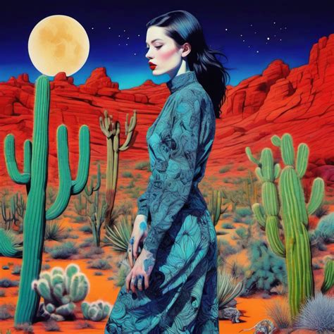 Psychedelic Desert Night By 420xccv On Deviantart