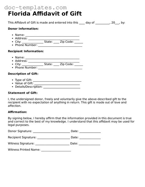 Free Florida Affidavit Of T Forms Printable Template