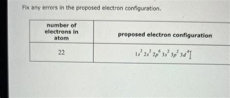 Solved Fix Any Errors In The Proposed Electron