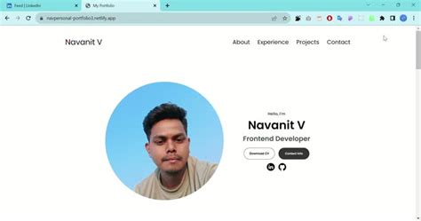 Navanit Vishwakarma On Linkedin Webdevelopment Portfolio Htmlcssjs Codingjourney