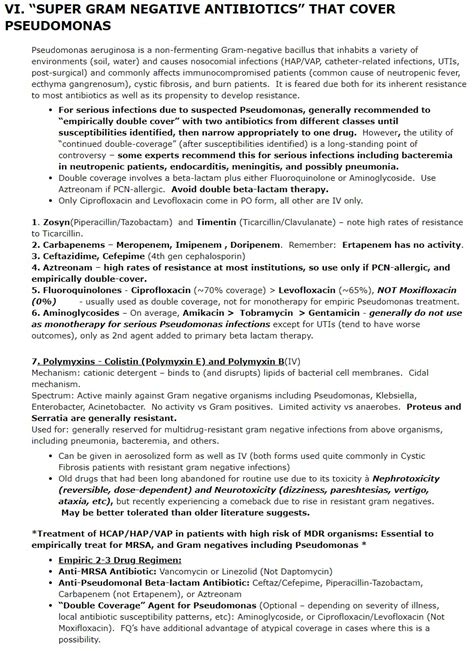 Anti Pseudomonal Antibiotics Class Overview Pseudomonas Grepmed