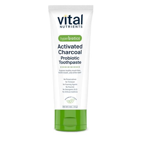 Activated Charcoal Probiotic Toothpaste Hyperbiotics