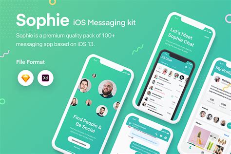 Free Sophie Messaging App UI Kit Free Design Resources Free Sophie Messaging App UI Kit Free Design Resources