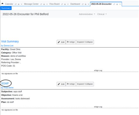 A Generic Medical Encounter Workflow In OpenEMR OpenEMR Project Wiki