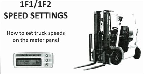 Unicarriers Speed Settings Forklift Error Codes