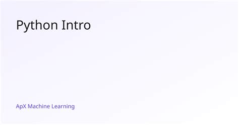 Python Intro And Setup Beginner Programming Guide