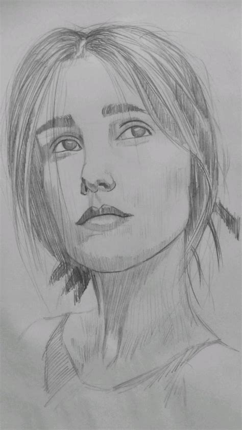 Girl Pencil Sketch