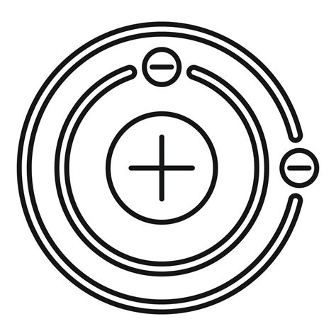 Atom Structure Icon Outline Style 14541804 Vector Art At Vecteezy