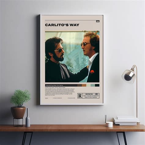 Carlitos Way Posterbrian De Palma Minimalist Movie Poster Mythicwall