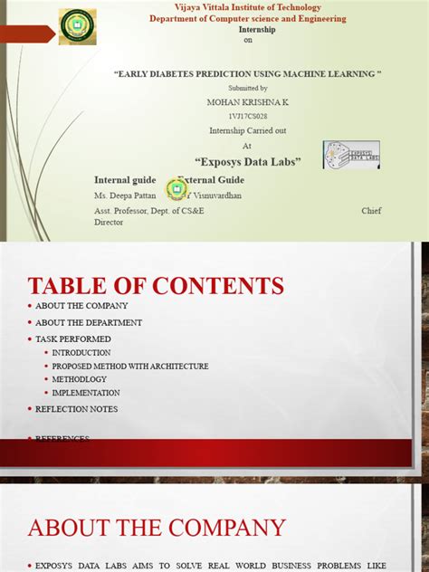 Internship Ppt Download Free Pdf Machine Learning Data Science