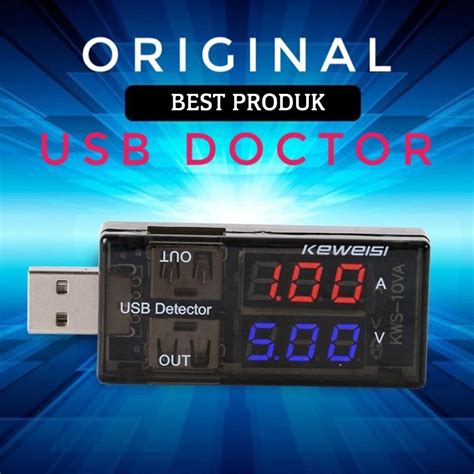 Jual Usb Tester Digital Keweisi Multimeter Pengukur Arus Tegangan Dan