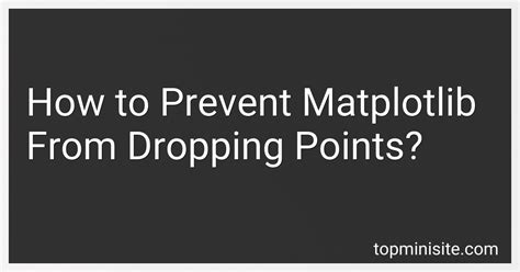 How To Prevent Matplotlib From Dropping Points In