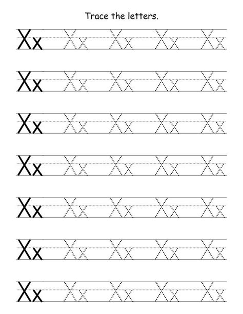 Letter X Tracing Worksheets Free Download Artofit