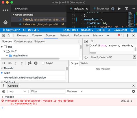 Visual Studio Code How To Use Variable Vscode In Developer Tools Stack Overflow
