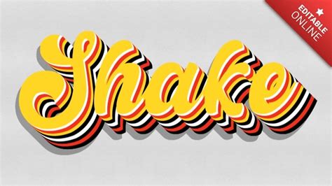 Shake Text Effect Generator