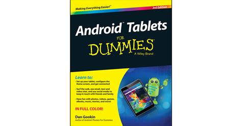 Android Tablets For Dummies 3rd Edition Book