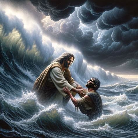 Christian Art When He Saw The Wind Printable Download Art Of