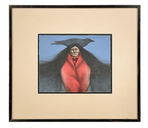 Lot Frank Howell Crow Omen Lithograph