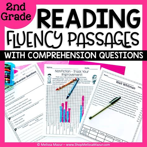 2nd Grade Reading Fluency Passages Reading Comprehension Questions