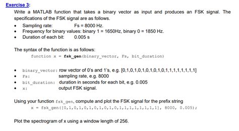 Exercise Write A MATLAB Function That Takes A Chegg