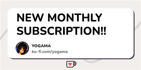 NEW MONTHLY SUBSCRIPTION!! - Ko-fi ️ Where creators get support from fans through donations ...