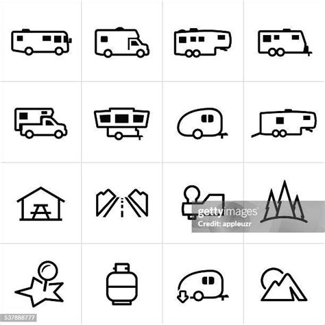 Recreational Vehicle Icons High Res Vector Graphic Getty Images