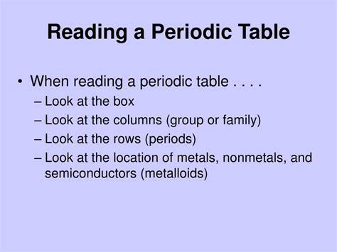 PPT How To Read The Periodic Table PowerPoint Presentation Free Download ID