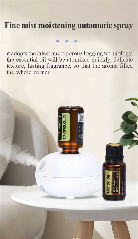 Portable Mini Waterless Doterra Bubble Motion Activated Essential Oil Diffuser