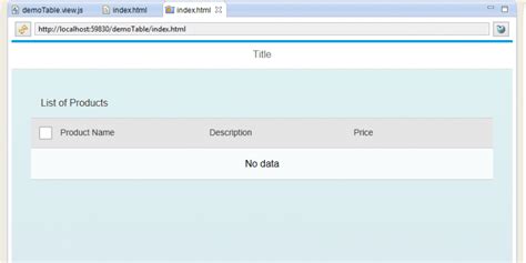 Table Sap M Table In Sapui5