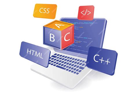Premium Vector There Are Many Programming Languages For Building