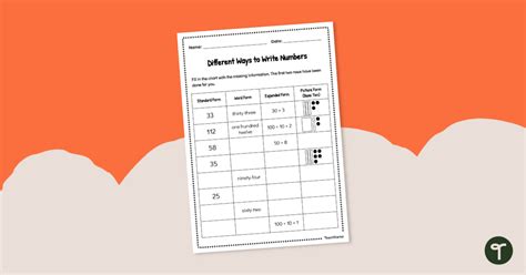 How To Write 2 Digit And 3 Digit Numbers Worksheet Teach Starter Worksheets Library