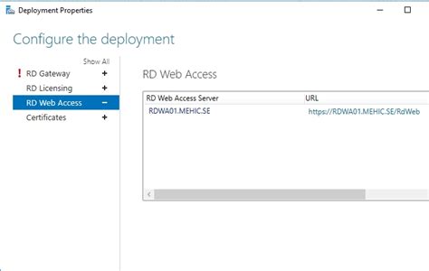 Remote Desktop Services Standard Deployment Part Exploring Deployment Properties