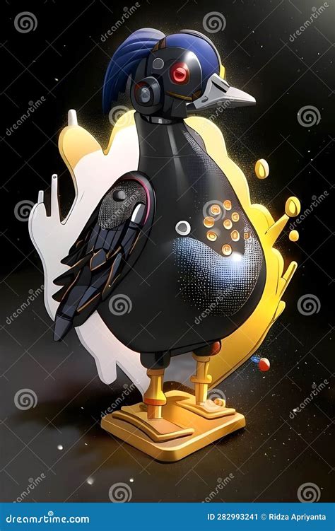 Duck Robot Mascot Esport Logo Design Vector Illustration 208104440