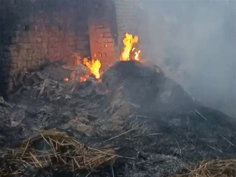 Motihari News Bihar News Accidetn News Cylinder Blast While Extinguishing Fire One Dead आग