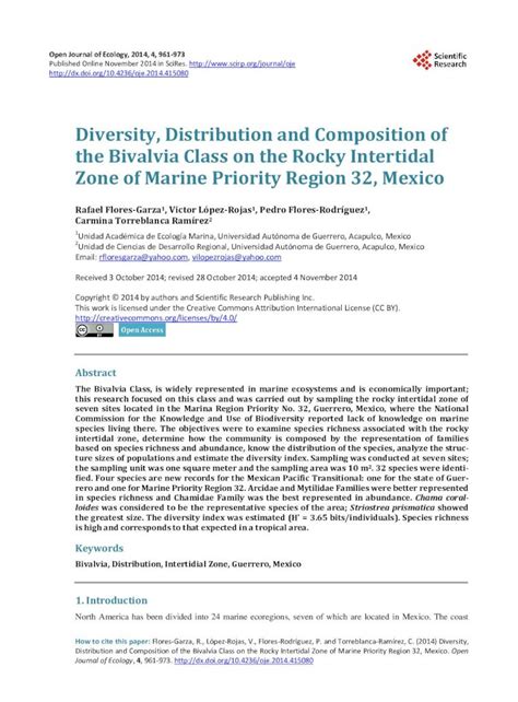 Pdf Diversity Distribution And Composition Of The Bivalvia The