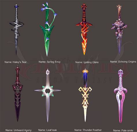 Anime Weapons Drawing