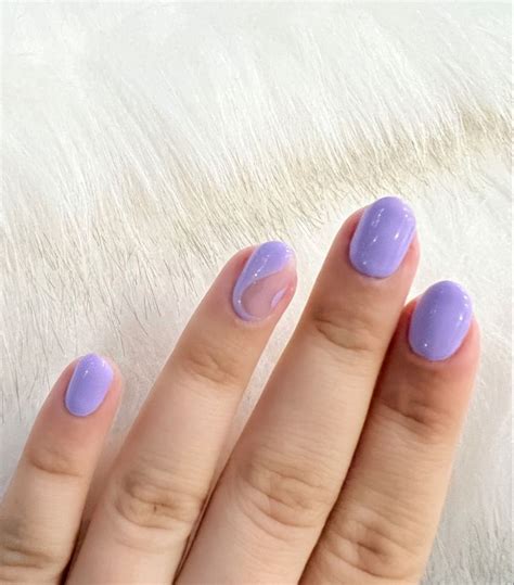 Purple Lilac Gel Nail Desing Violet Nails Lilac Nails Purple Nails