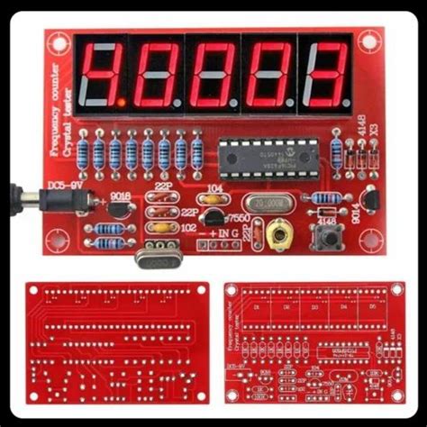 1hz 50mhz Crystal Oscillator Frequency Counter Diy Kit Led Digital Frequency Tester Meter At