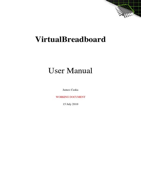 Virtual Breadboard User Manual Pdf Installation Computer Programs Windows Vista