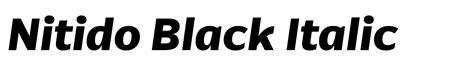 Nitido Black Italic Font Webfont And Desktop Myfonts