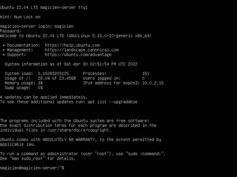 如何安裝ubuntu Server 2204來架設伺服器？ Magiclen