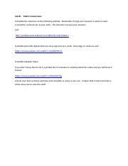 PHYS 1415 Lab 1 Metric Conversions 1 Doc Lab 1 Metric Conversions Complete The Exercises On