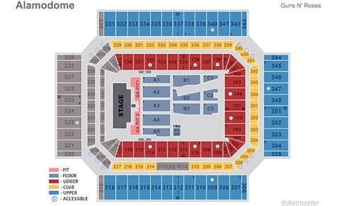 Seating Charts Alamodome