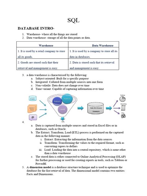Self SQL | PDF | Relational Database | Data Warehouse