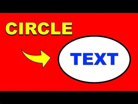 How To Draw A Circle Around Text In Word (Microsoft) - YouTube