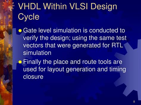 ppt vlsi design using vhdl powerpoint presentation free download