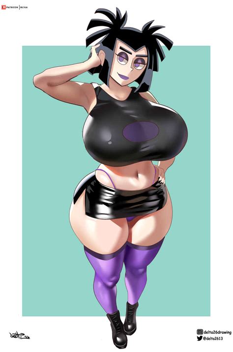 Rule 34 1girls Breasts Danny Phantom Delta26 Female Female Only Goth Goth Girl Large Breasts