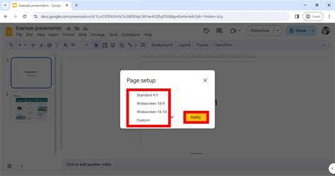 Google Slides How To Change The Size Of Your Presentation Slides