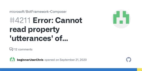 error cannot read property utterances of undefined · issue 4211